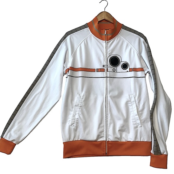 Star Wars | Jackets & Coats | Star Wars Sz Medium Track Jacket Full Zip ...